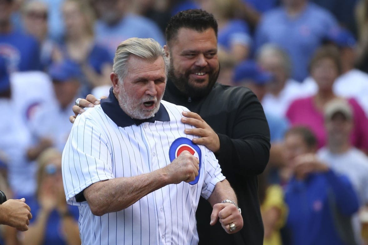 Twitter has fun with Mike Ditka's seventh-inning stretch performance