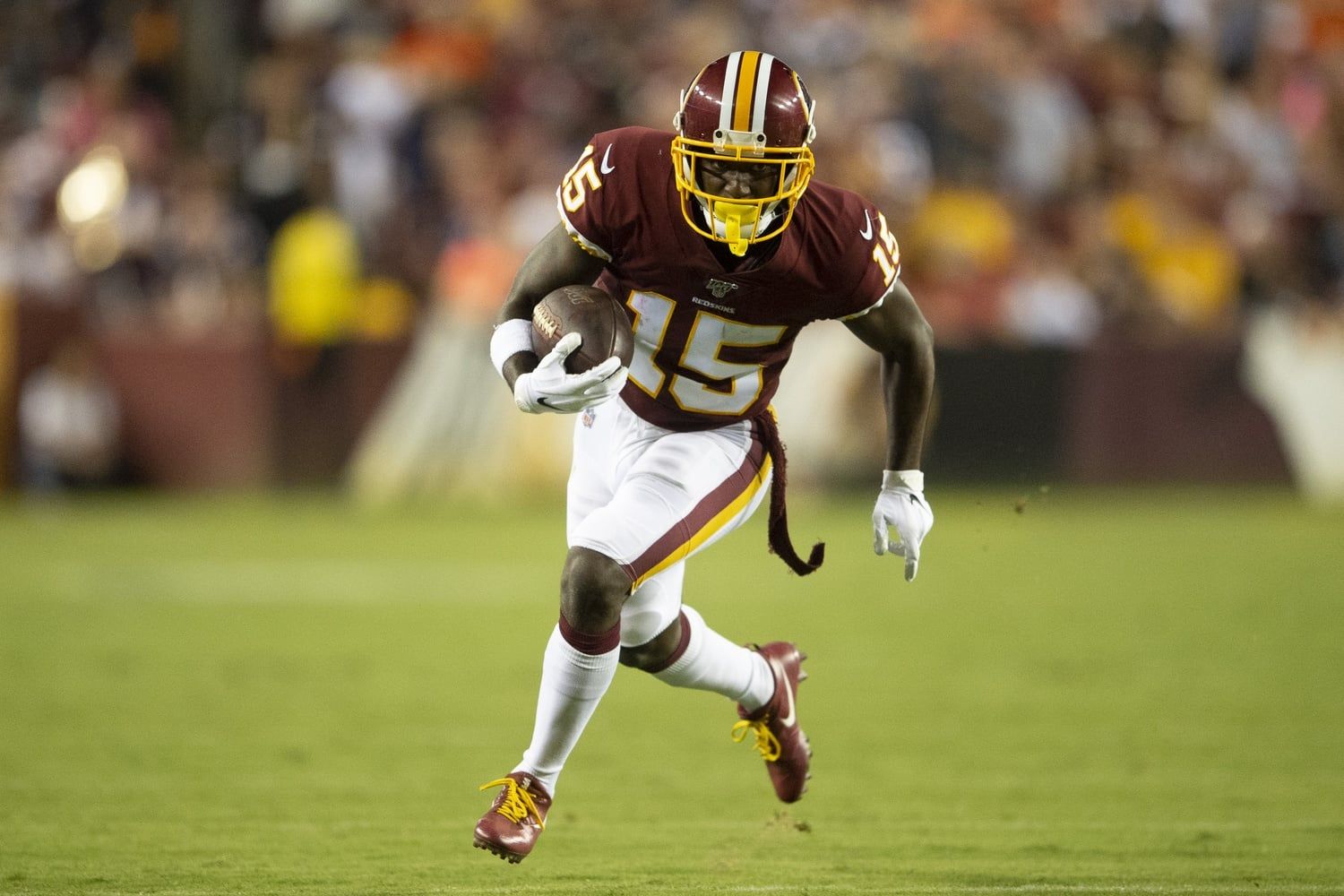 Redskins WR Steven Sims fumbles, then goes 91 yards to the house on ...