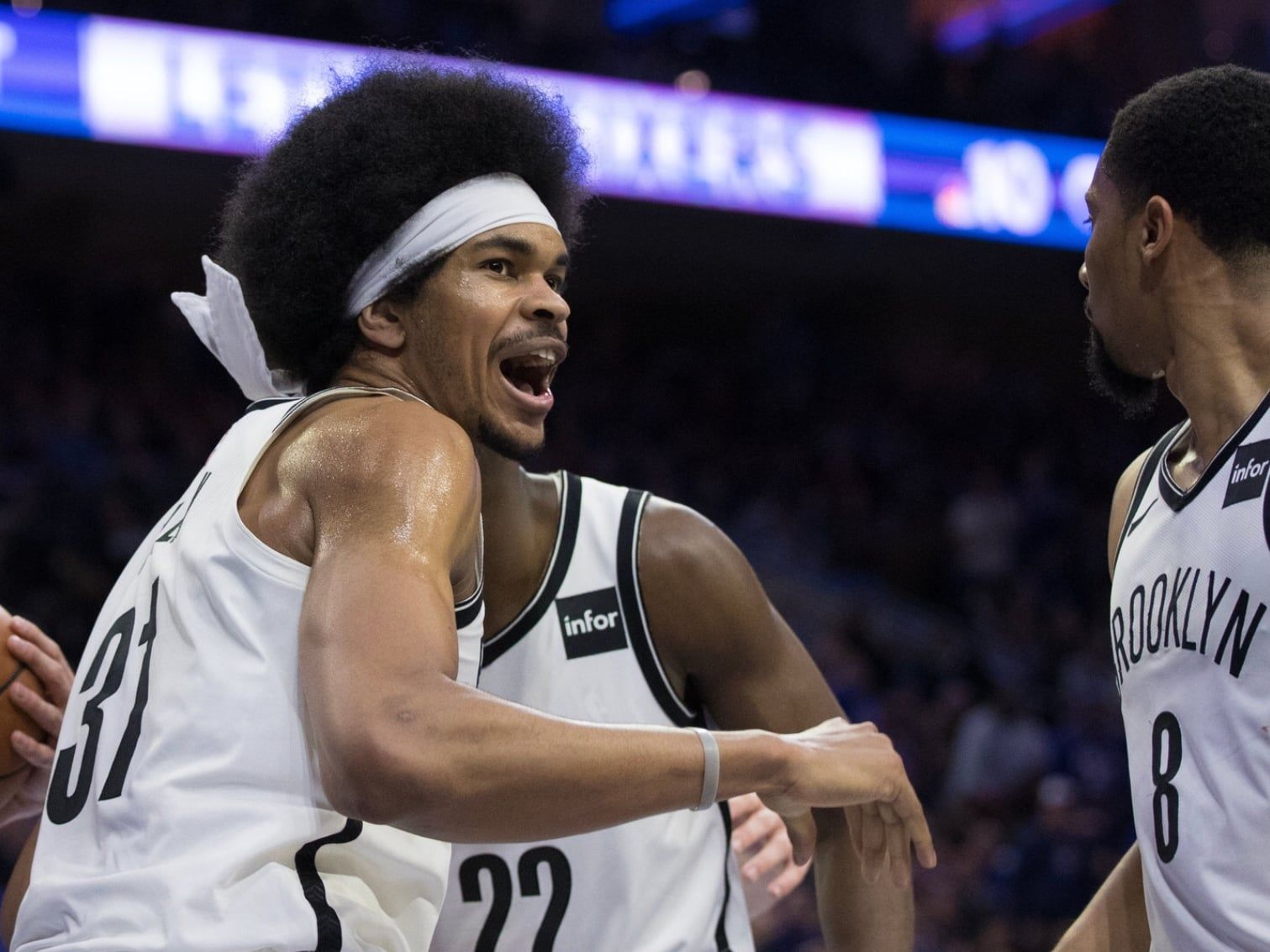 WATCH: Nets' Jarrett Allen posterizes Joel Embiid