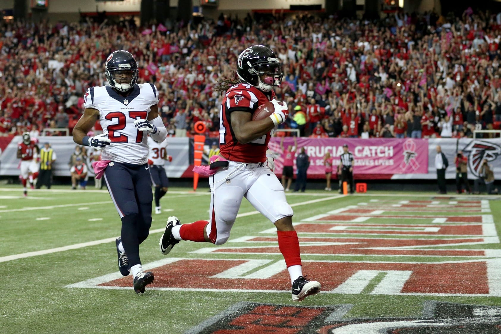 Atlanta Falcons RB Devonta Freeman scoring TDs at a historic rate