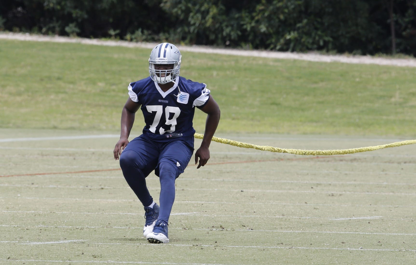 Kenneth Boatright Carted off field during Dallas Cowboys camp practice