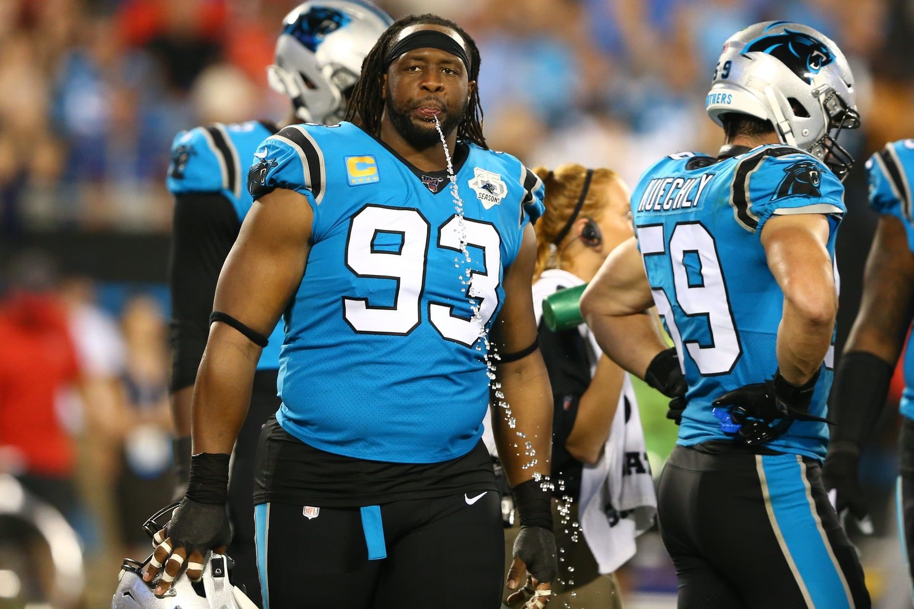 WATCH: Panthers' DT Gerald McCoy commits costly personal foul vs. old team