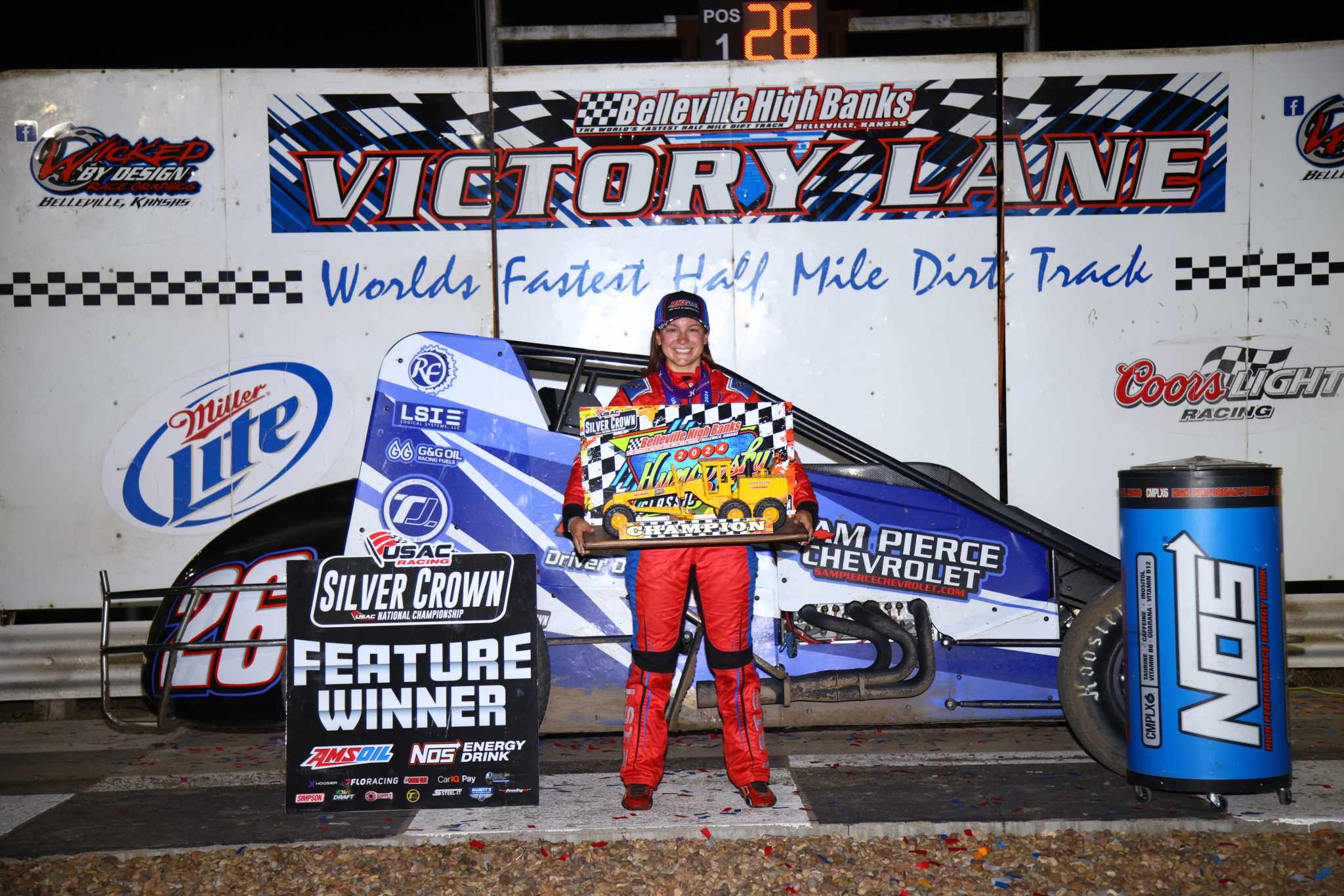 Kaylee Bryson makes history as first woman to win a USAC national ...