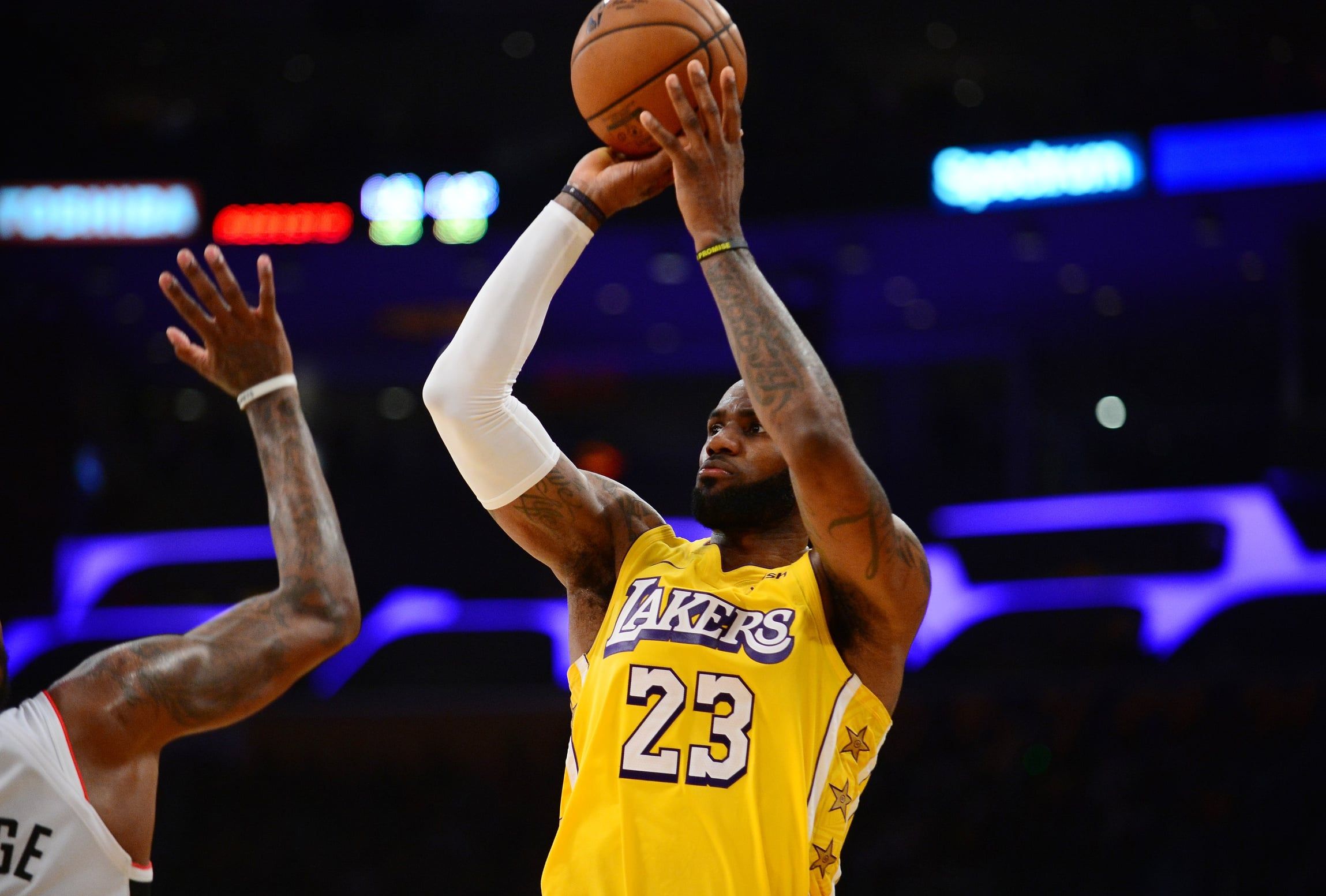 WATCH: LeBron James shows off soccer skills with awesome header