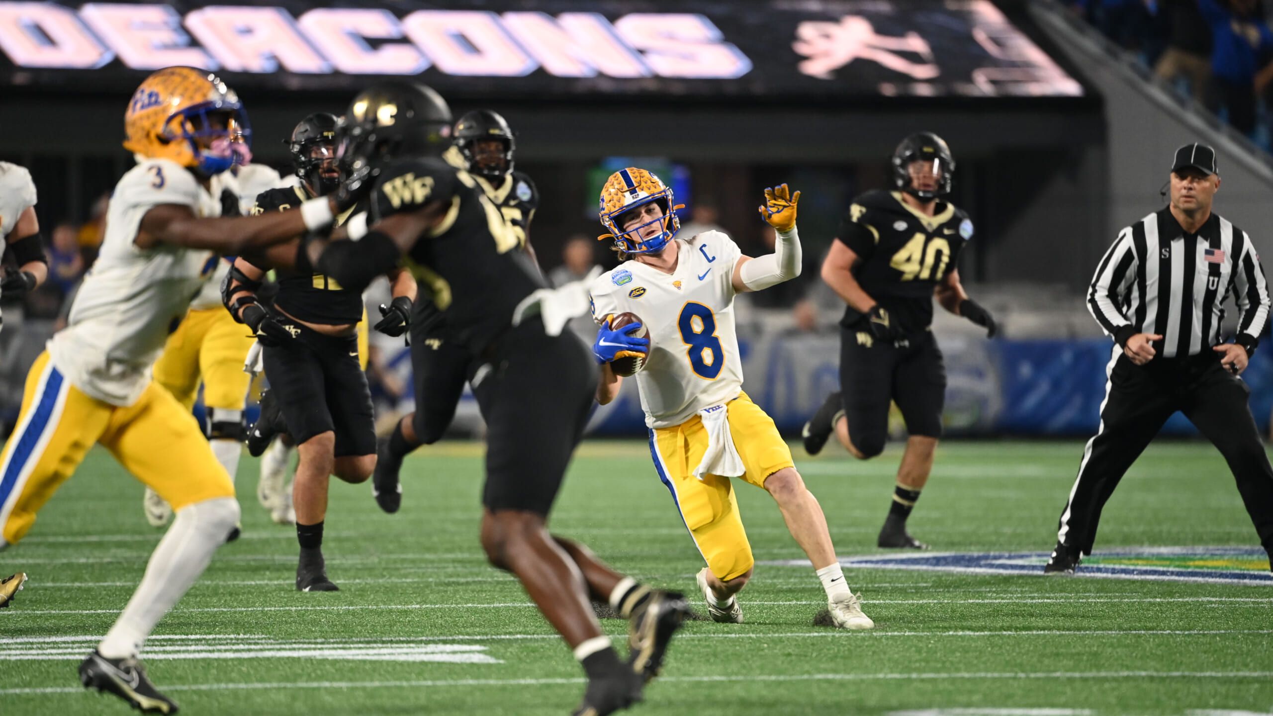 NCAA bans fake slide made famous by Pitt's Kenny Pickett