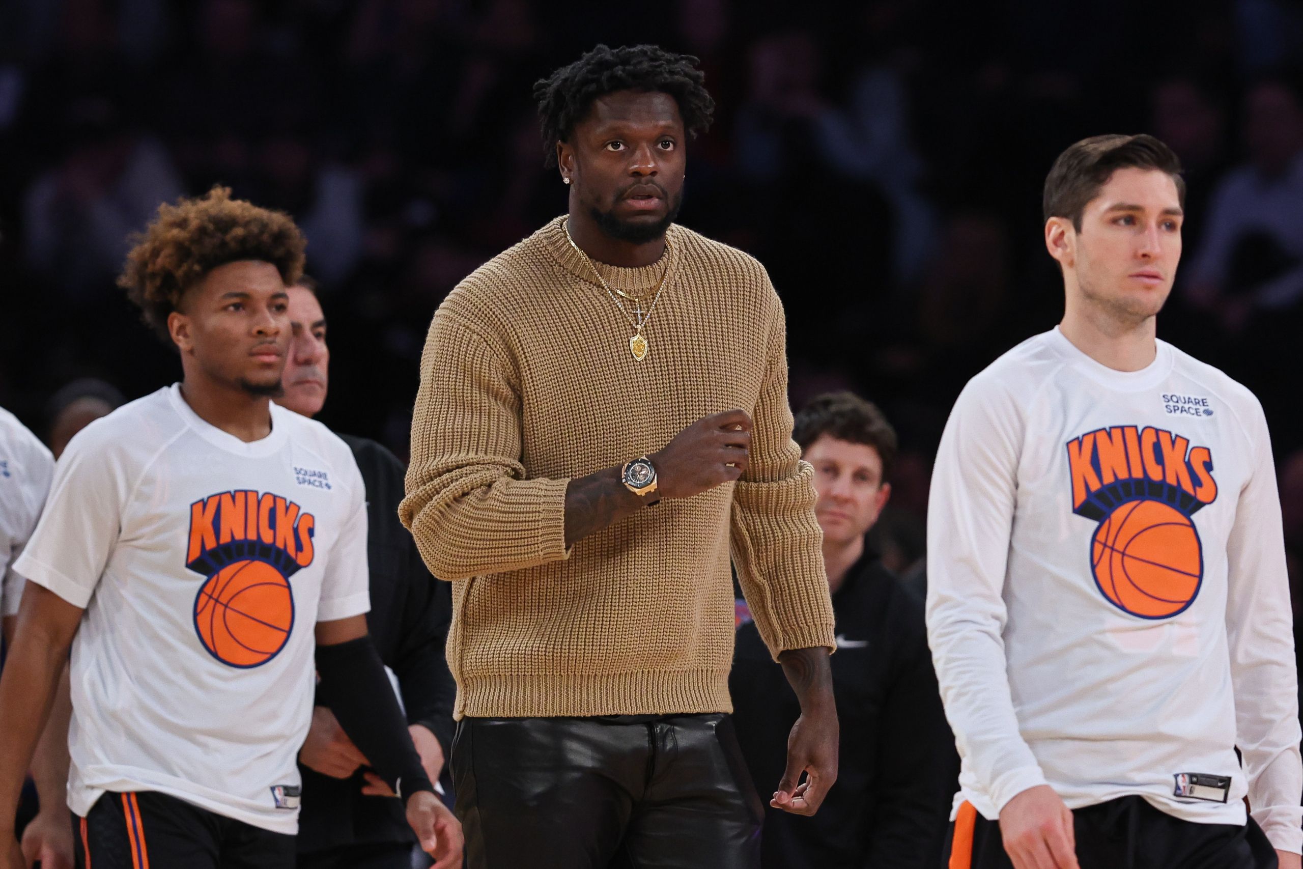 New York Knicks fans celebrate Christmas game while others aren't too happy