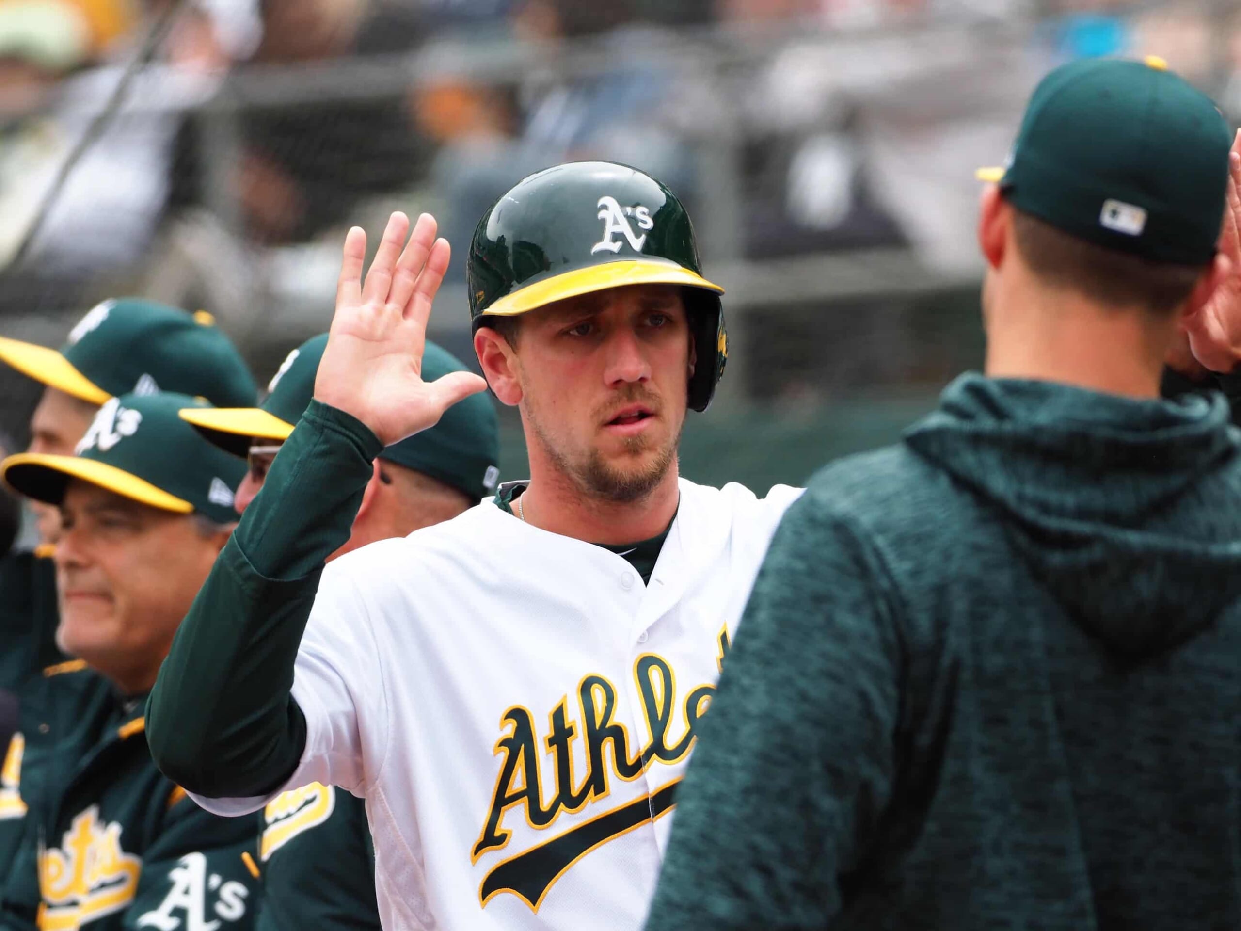 Stephen Piscotty gets standing ovation ahead of first at-bat since his ...