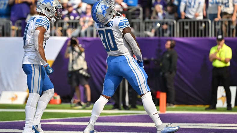 WATCH: Detroit Lions' Jamaal Williams does three pumps Hingle ...