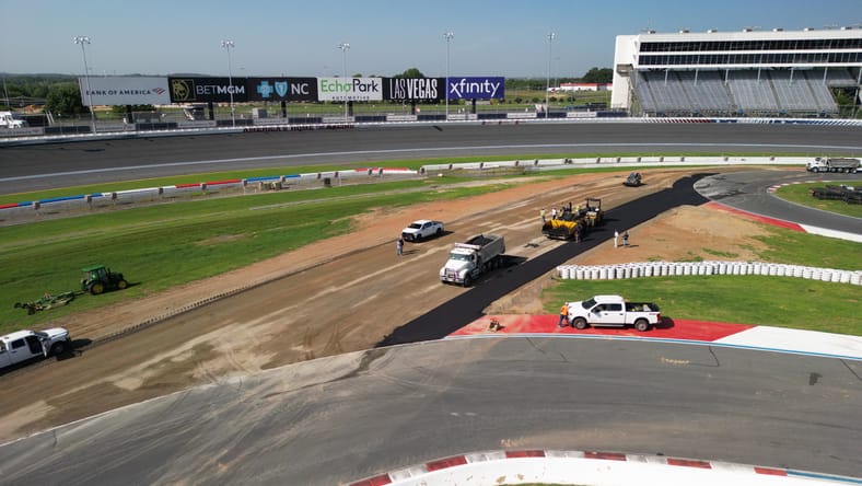 Paving begins ahead of NASCAR's reconfigured ROVAL race