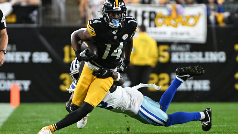 NFL reviewing George Pickens' controversial eye black message in ...