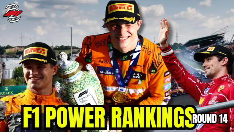 F1 Power Rankings 2025: Top 10 Ahead of Hungarian Grand Prix