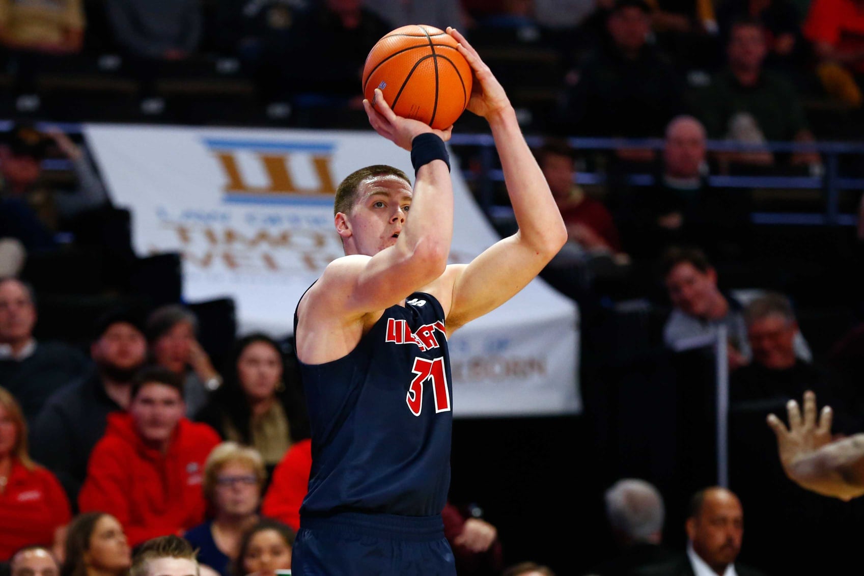 WATCH: Liberty's Scottie James with the flop of the century