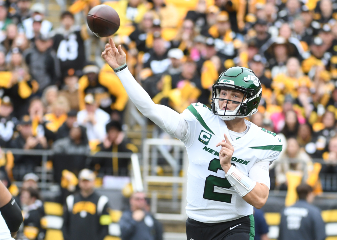 WATCH: New York Jets QB Zach Wilson catches TD pass, does the Griddy ...