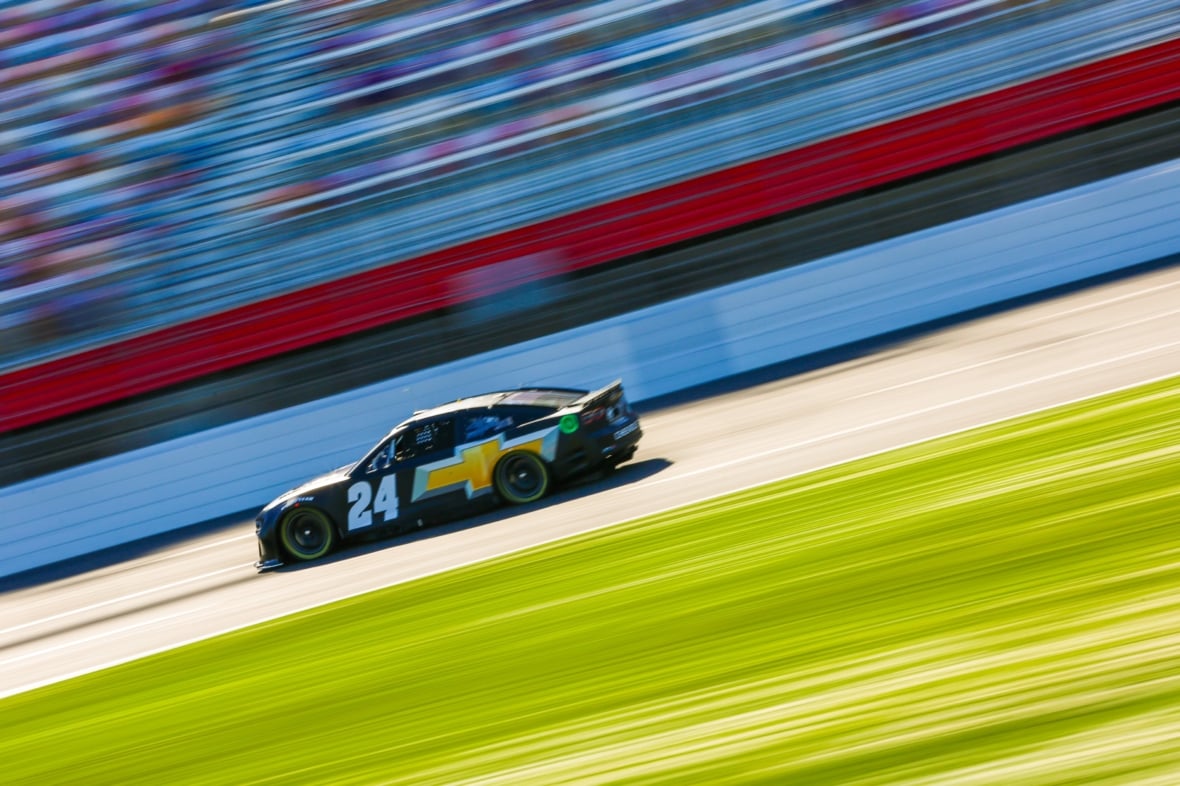 NASCAR Cup and Xfinity cars share the track at Goodyear tire test