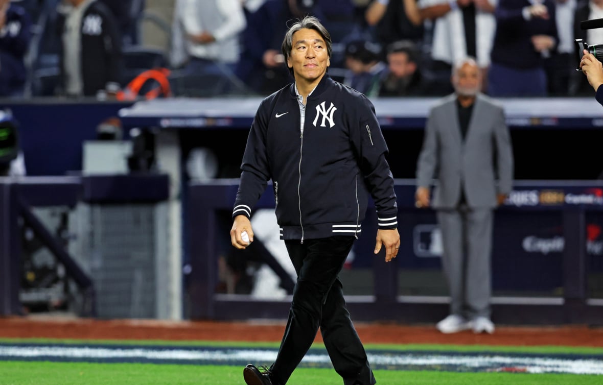 VIDEO: Yankees legend Hideki Matsui shows he can still smash homers at ...